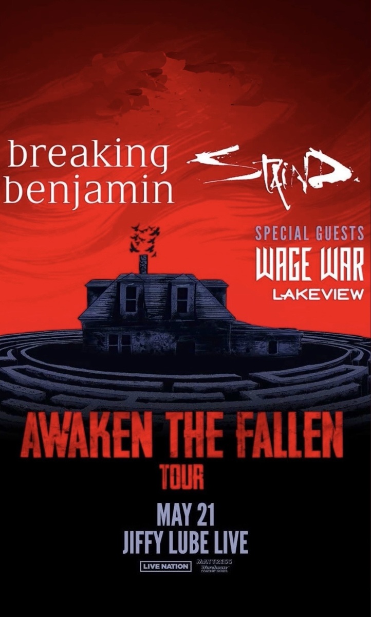May 21, 2025: Breaking Benjamin / Staind / Wage War / Lakeview at Jiffy ...
