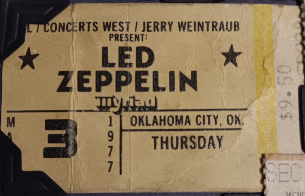Led Zeppelin's 1977 Concert & Tour History | Concert Archives
