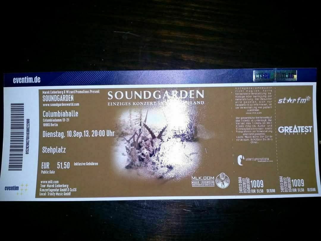 Soundgarden Concert & Tour History | Concert Archives