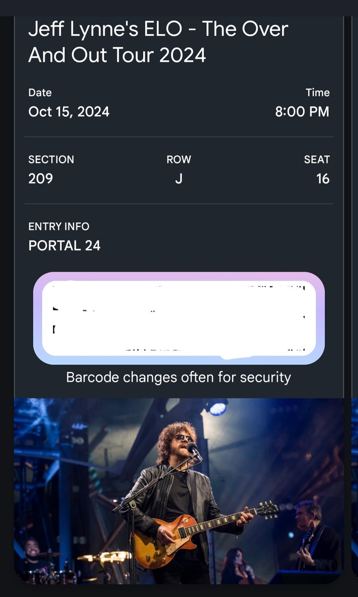 Jeff Lynne's ELO Concert & Tour History (Updated for 2025) | Concert ...