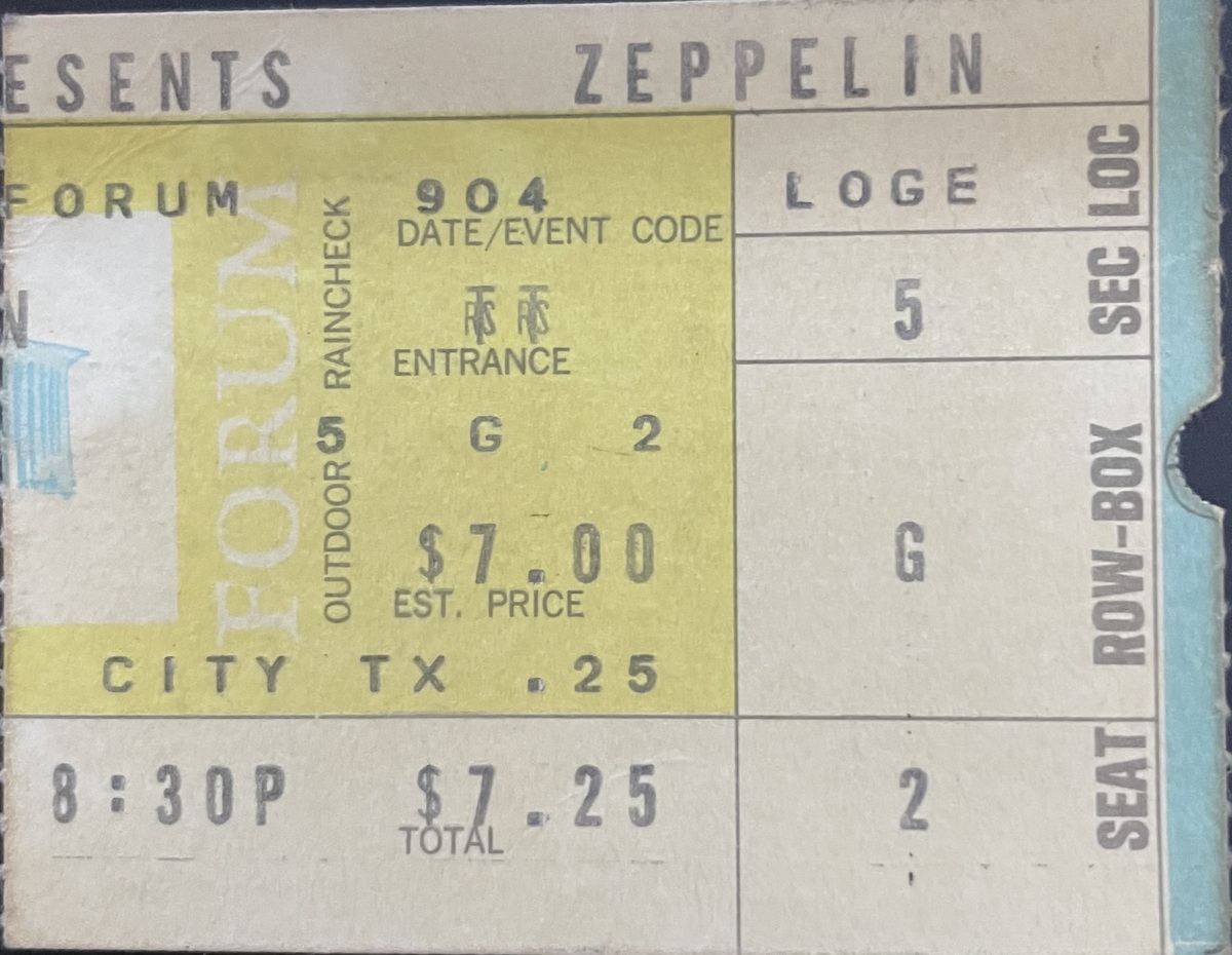 Led Zeppelin's 1970 Concert & Tour History | Concert Archives