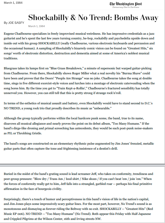 No Trend Concert & Tour History | Concert Archives