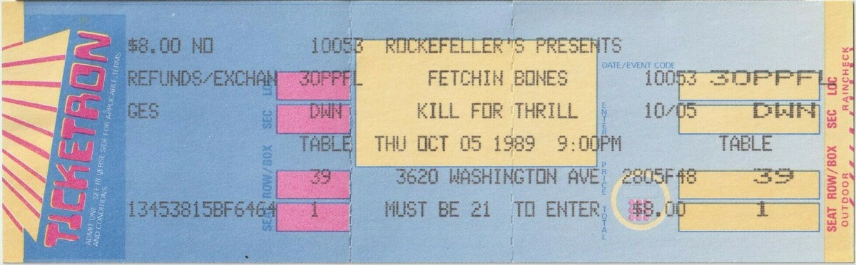 Fetchin' Bones Concert & Tour History | Concert Archives