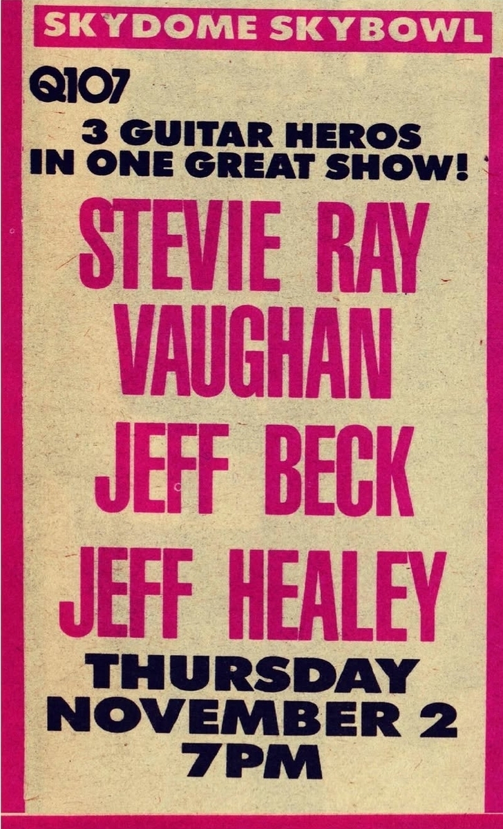 Stevie Ray Vaughan Concert & Tour History | Concert Archives
