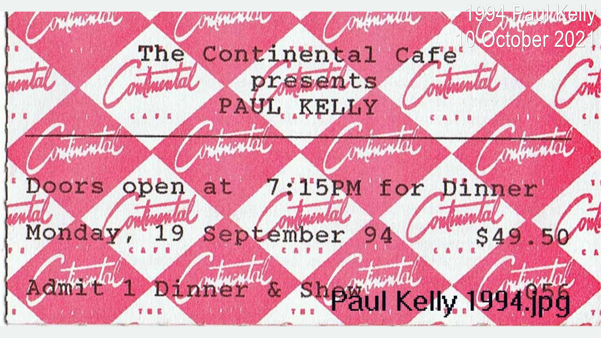 Paul Kelly Concert & Tour History (Updated for 2025) | Concert Archives
