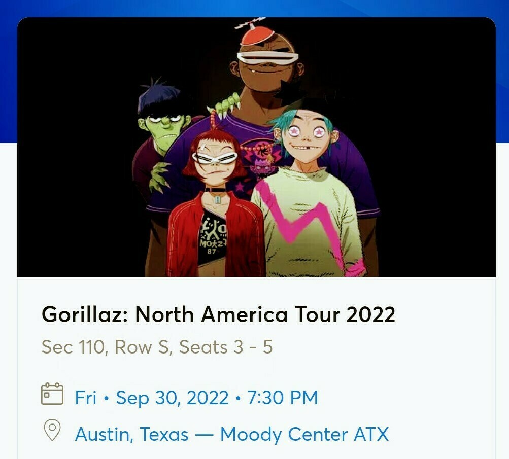Gorillaz Concert & Tour History | Concert Archives