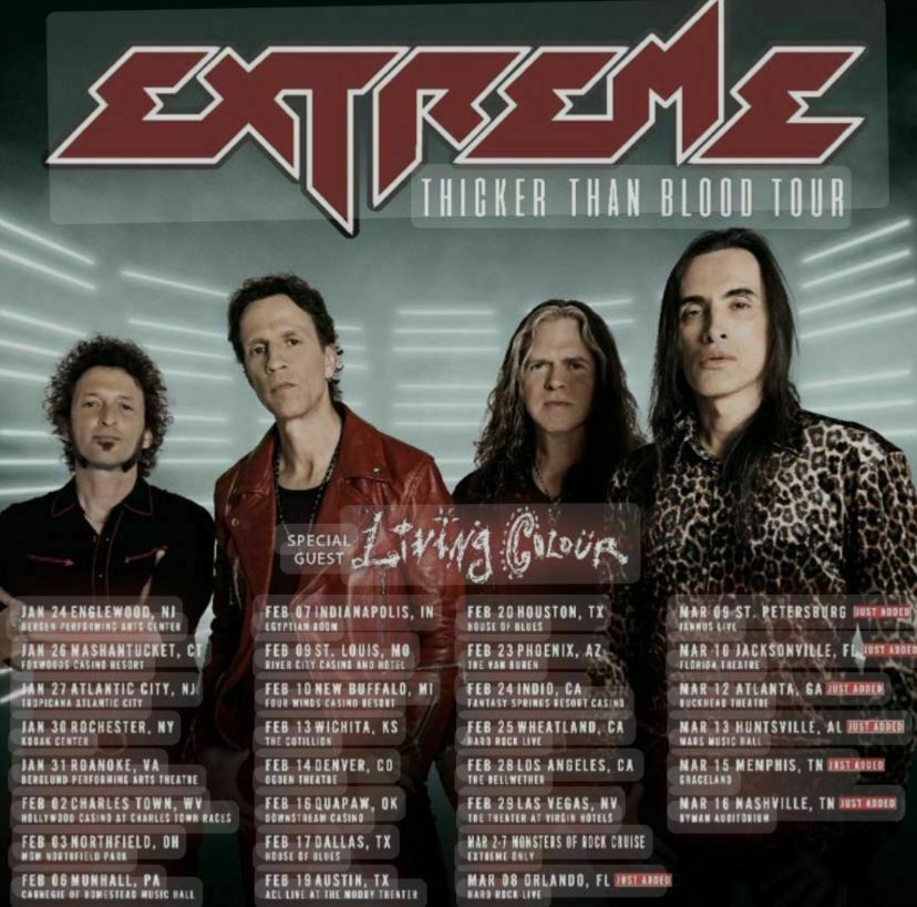 Extreme Concert & Tour History (Updated for 2025) | Concert Archives