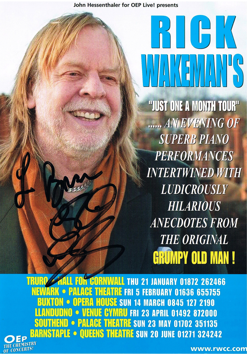 Rick Wakeman Concert & Tour History (Updated for 2025) | Concert Archives