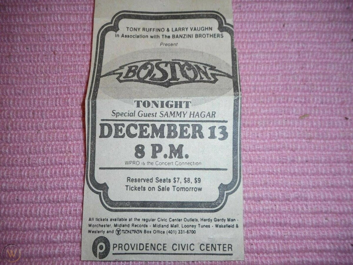Boston's 1978 Concert & Tour History | Concert Archives
