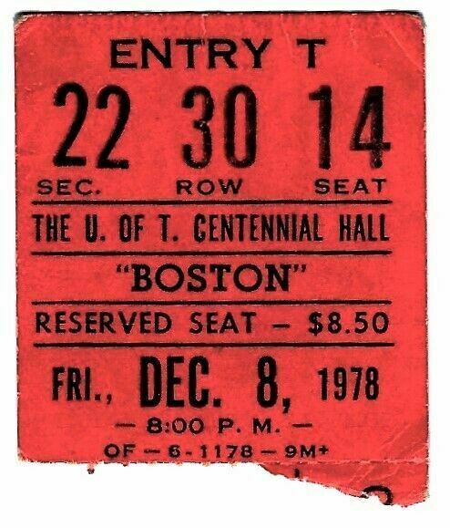 Boston's 1978 Concert & Tour History | Concert Archives