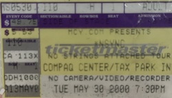 *NSYNC Concert & Tour History | Concert Archives