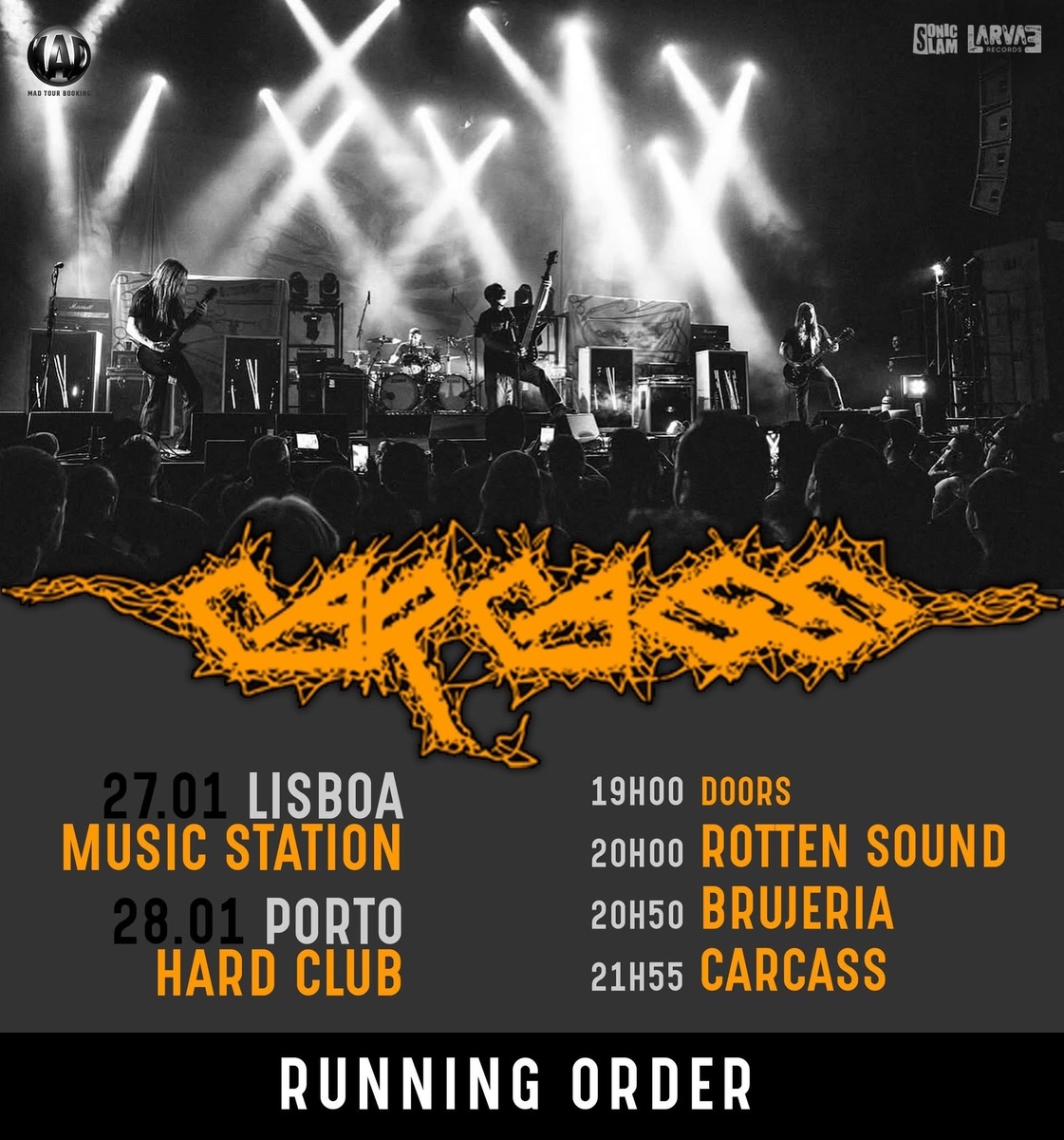 Carcass Concert & Tour History (Updated for 2025) | Concert Archives
