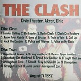 The Clash Concert & Tour History | Concert Archives