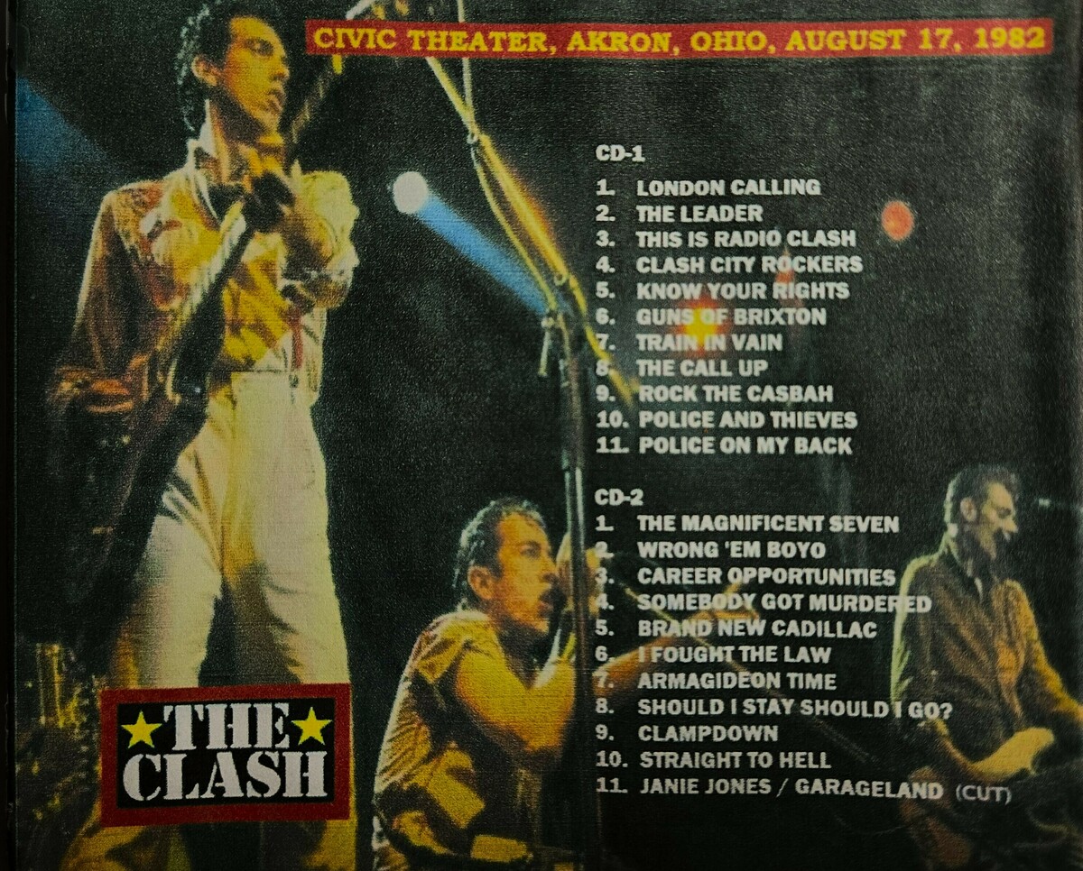 The Clash Concert & Tour History | Concert Archives