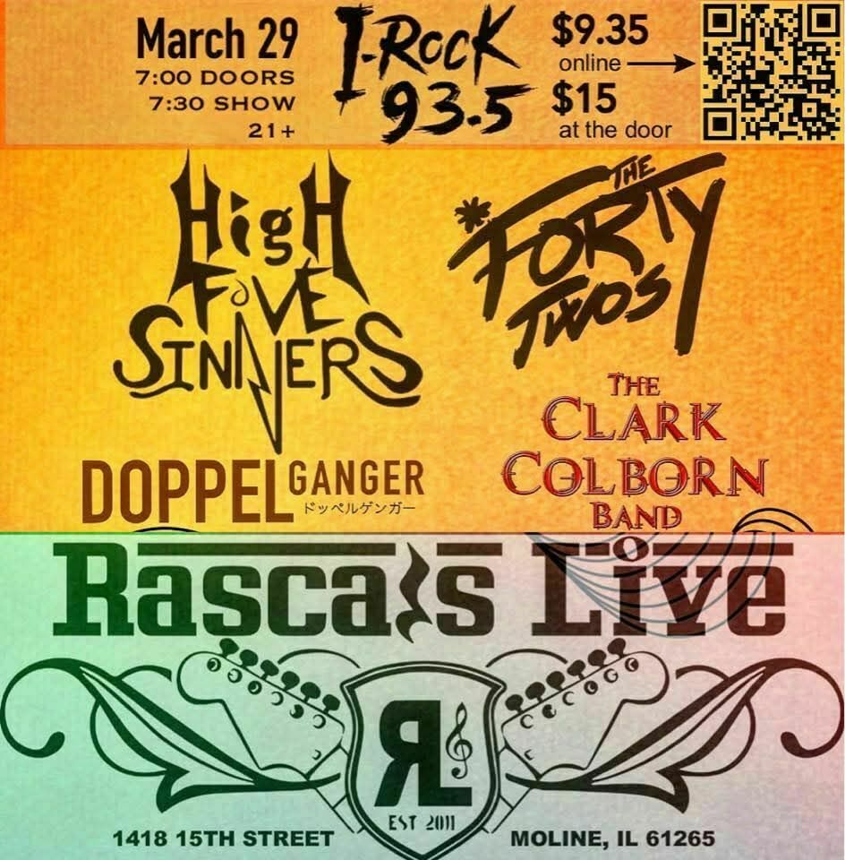 Mar 29, 2025: High Five Sinners / The Forty Twos / Doppelganger / The ...