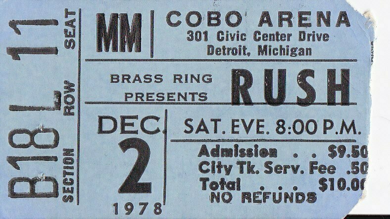Rush's 1978 Concert & Tour History | Concert Archives