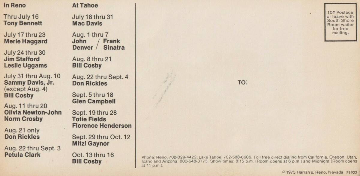 Jul 17, 1975: the smothers brothers / Neil Sedaka / Brian Farnon ...