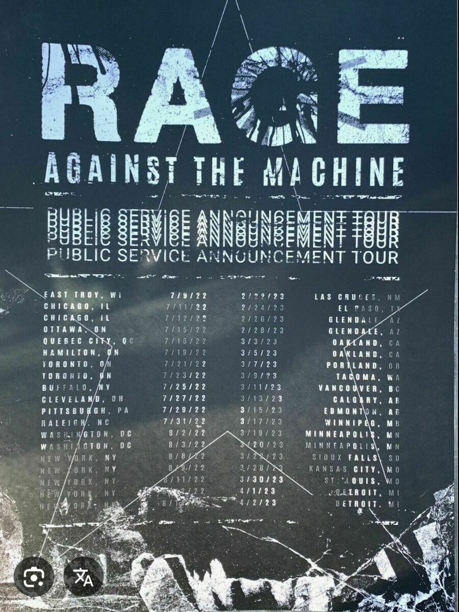 Rage Against The Machine Concert & Tour History | Concert Archives