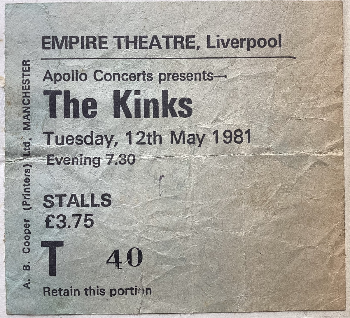 The Kinks's 1981 Concert & Tour History | Concert Archives