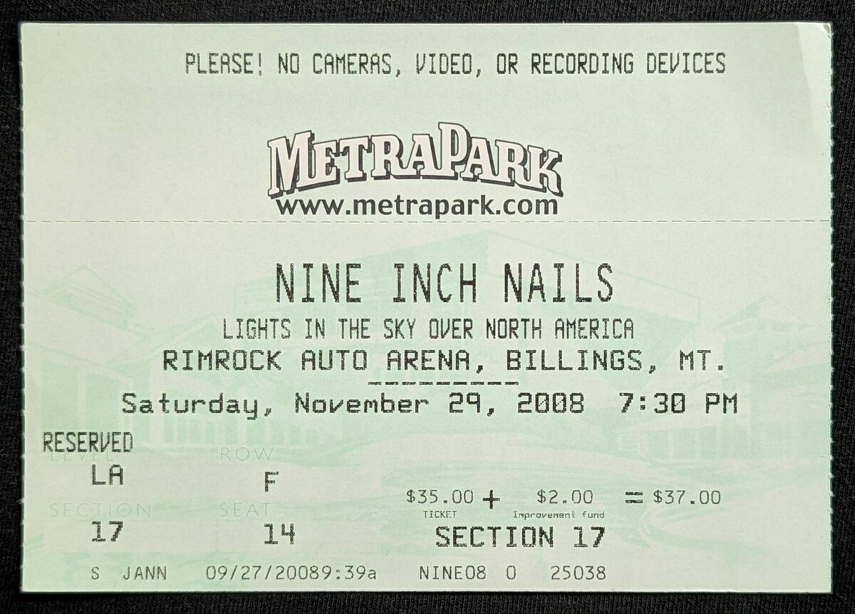 Nine Inch Nails Concert & Tour History (Updated for 2025) | Concert ...