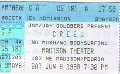 Creed Concert & Tour History (Updated for 2025 - 2026) | Concert Archives