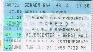 Creed Concert & Tour History (Updated for 2025 - 2026) | Concert Archives