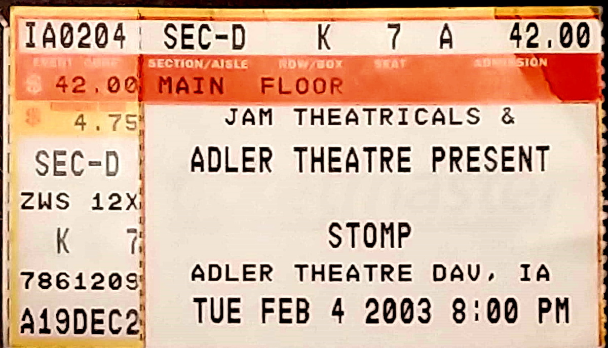 Stomp Concert & Tour History (Updated for 2025 - 2026) | Concert Archives