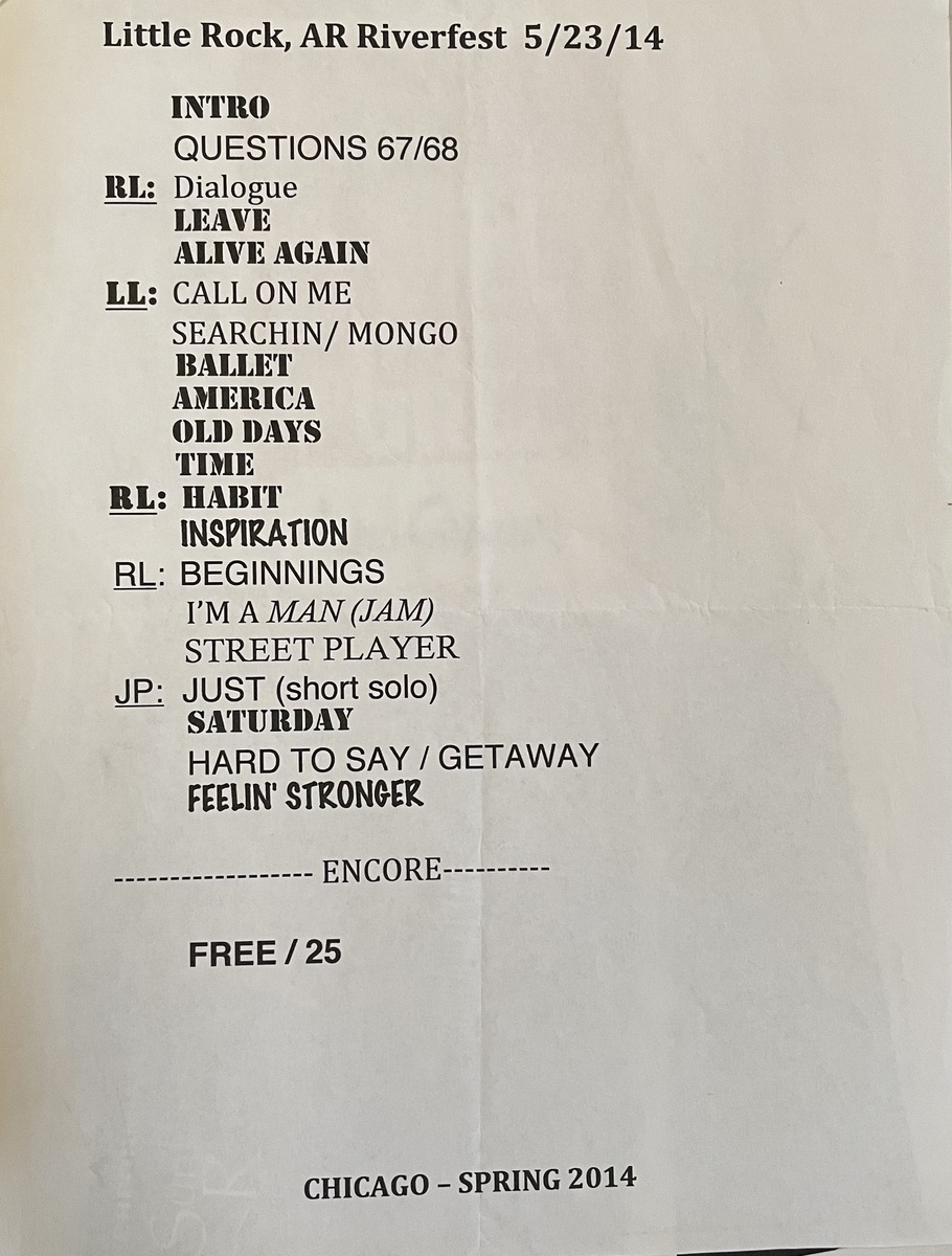 Chicago Concert & Tour History (Updated for 2025) | Concert Archives