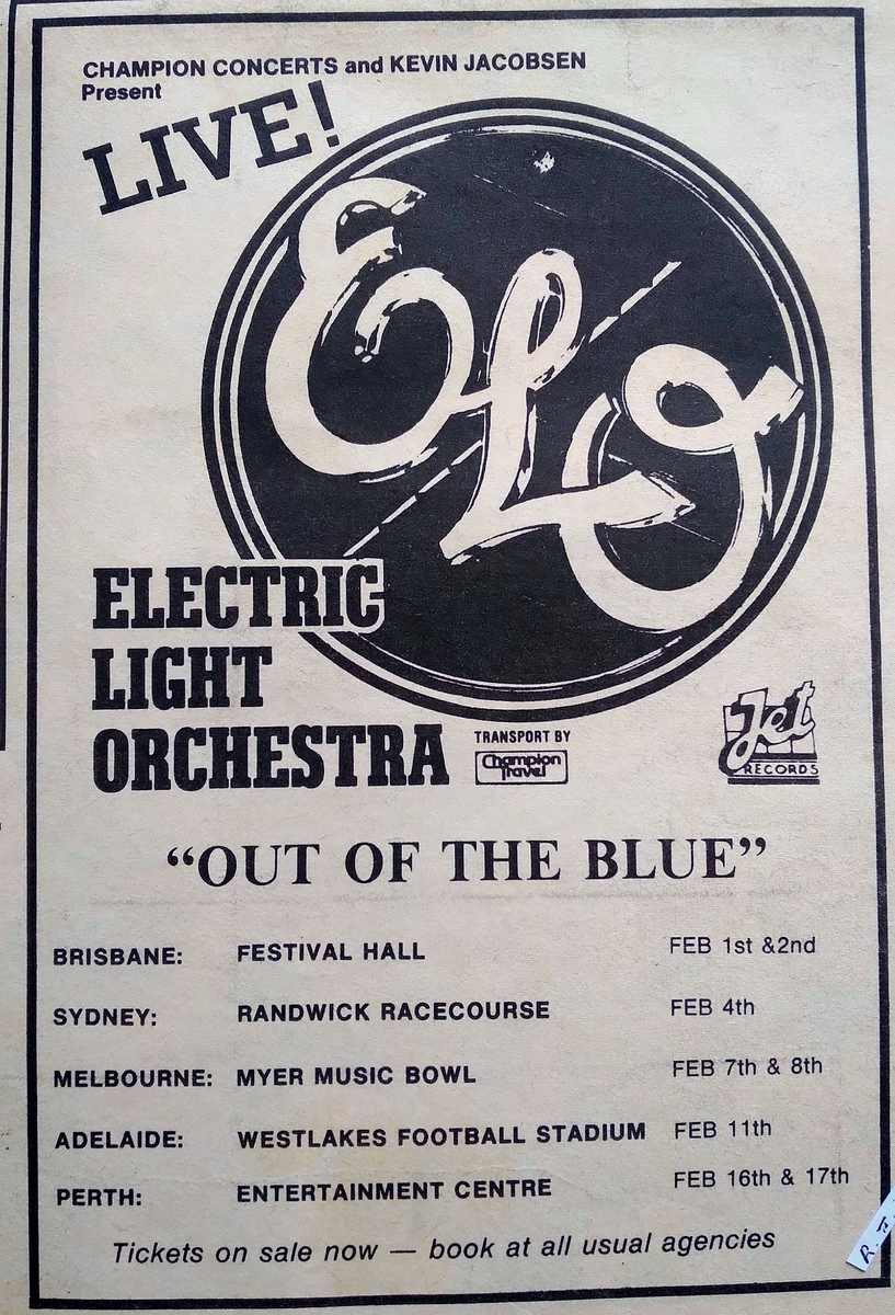 Electric Light Orchestra (ELO)'s 1978 Concert & Tour History | Concert ...
