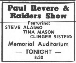 Paul Revere & The Raiders Concert & Tour History | Concert Archives