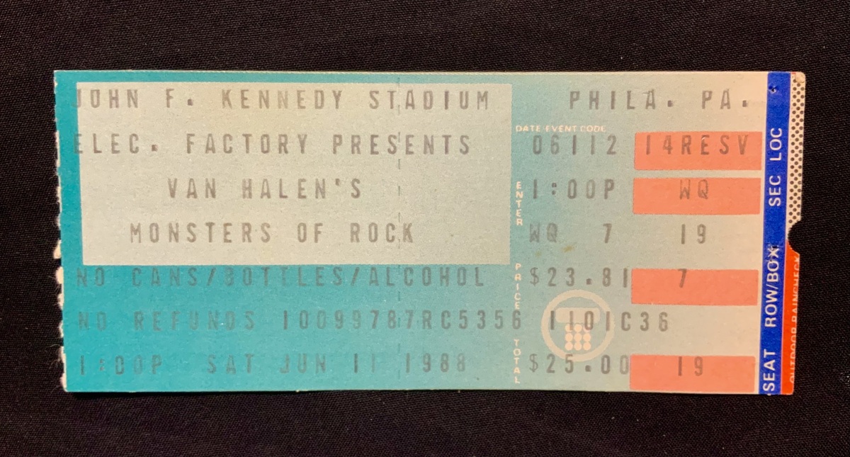 Concert History of Monsters of Rock 1988 @ Philadelphia Pa John F ...
