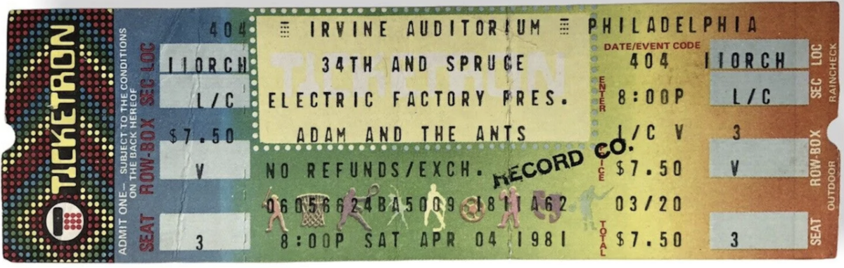 1981 Concert History of Irvine Auditorium, University Of Pennsylvania ...