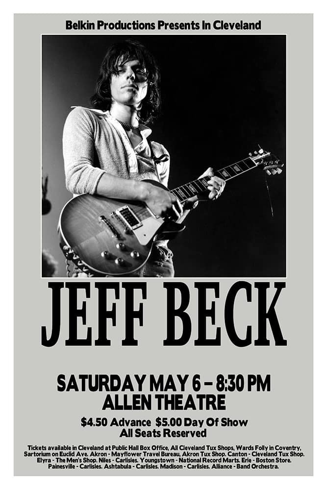 Jeff Beck Concert & Tour History | Concert Archives