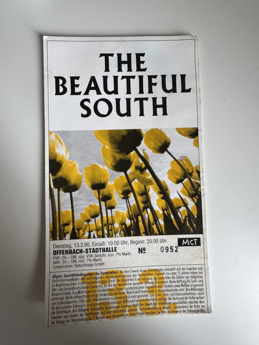 The Beautiful South Concert & Tour History | Concert Archives