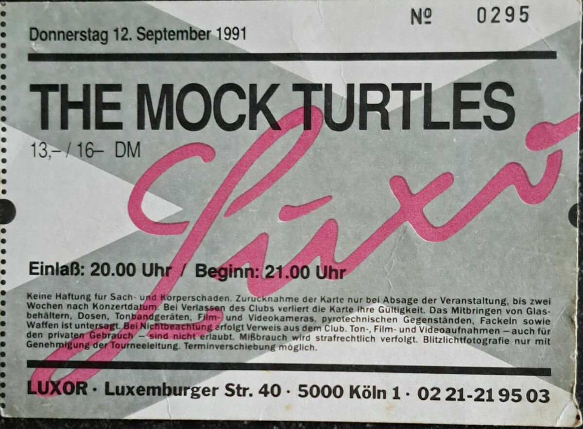 The Mock Turtles Concert & Tour History | Concert Archives