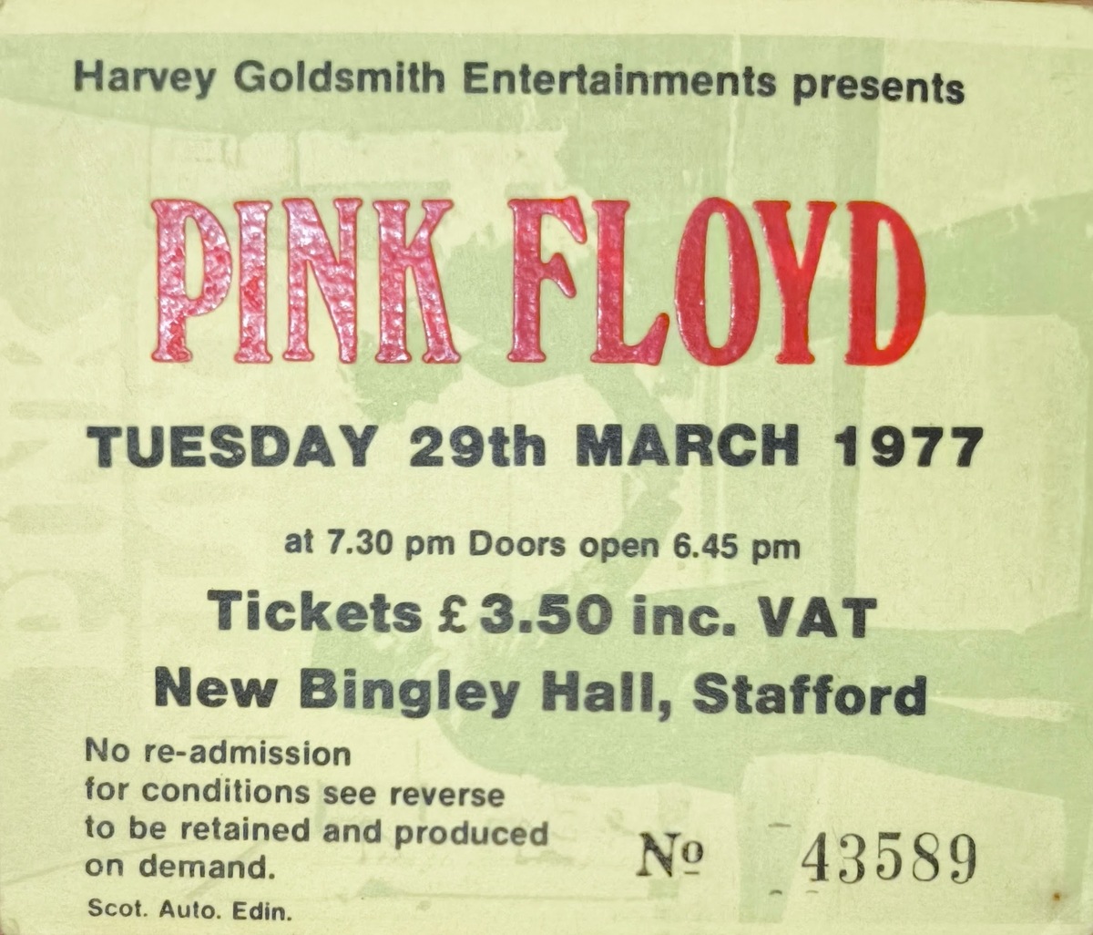 Pink Floyd's 1977 Concert & Tour History | Concert Archives