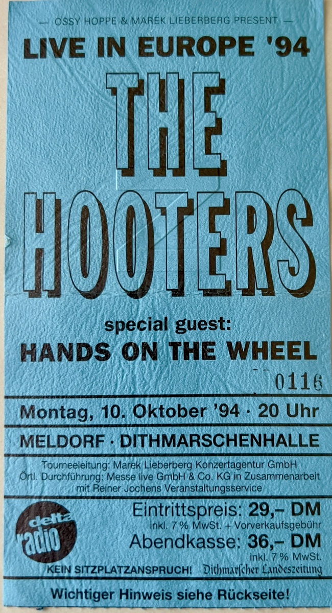 The Hooters Concert & Tour History (Updated for 2025) | Concert Archives