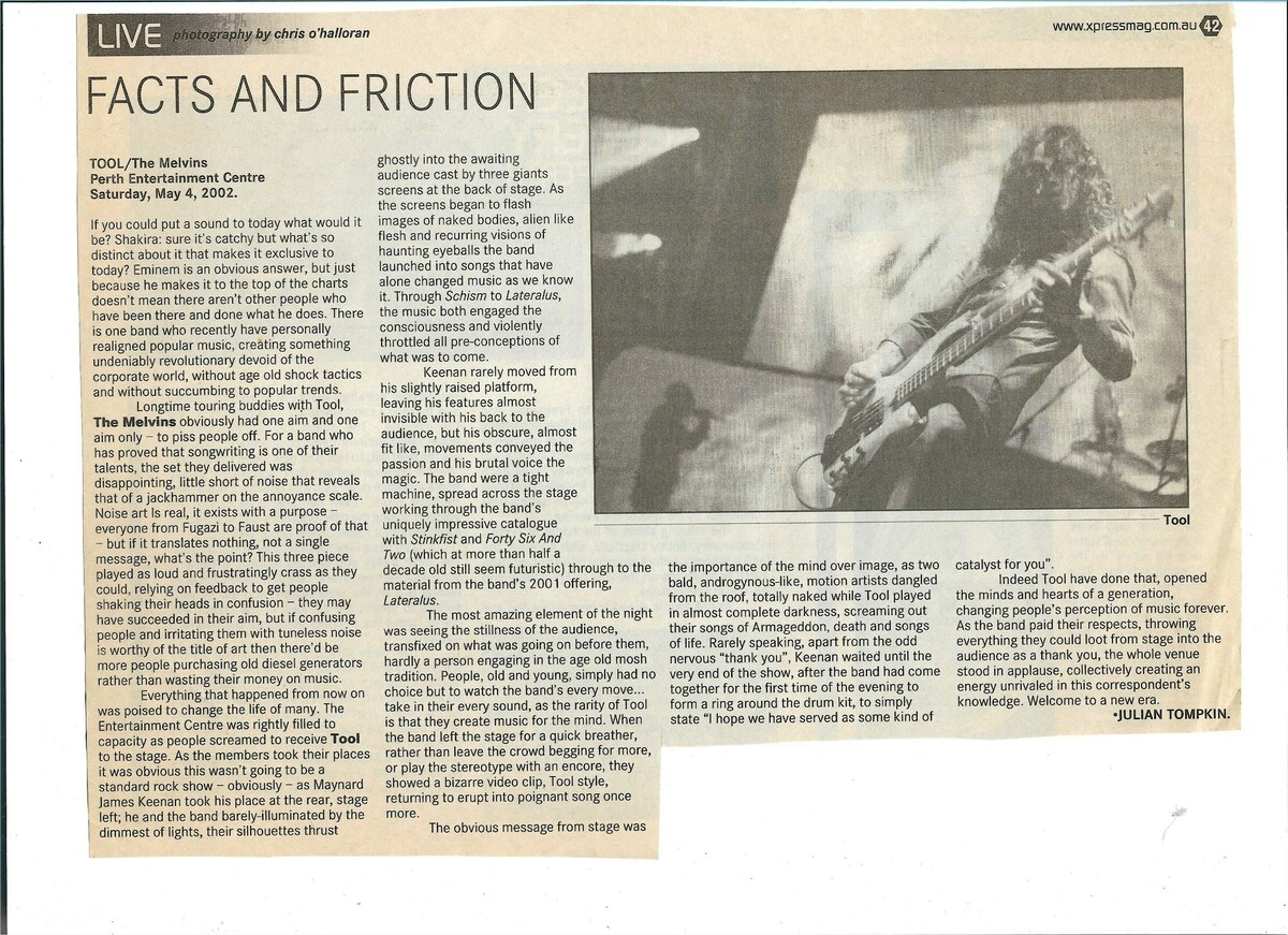 Tool Concert & Tour History (Updated for 2025) | Concert Archives