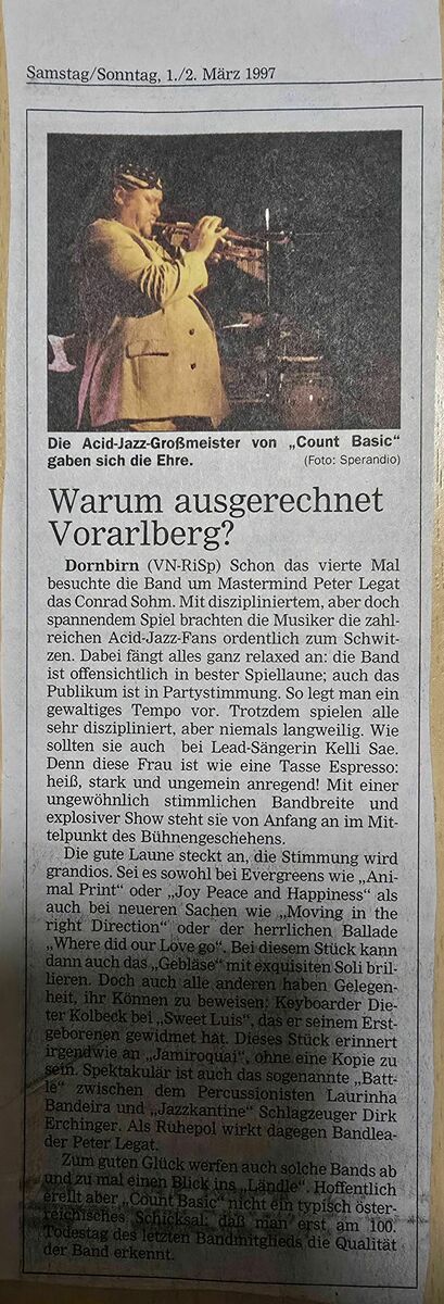 Count Basic Concert & Tour History | Concert Archives