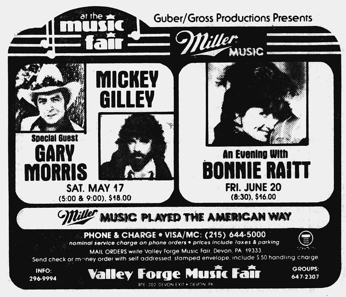 mickey gilley Concert & Tour History | Concert Archives