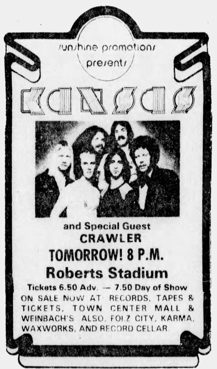 Concert History of Roberts Municipal Stadium Evansville, Indiana ...