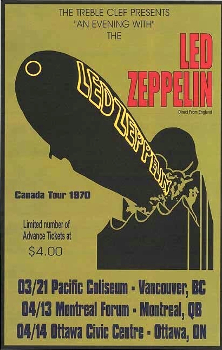 Led Zeppelin's 1970 Concert & Tour History | Concert Archives
