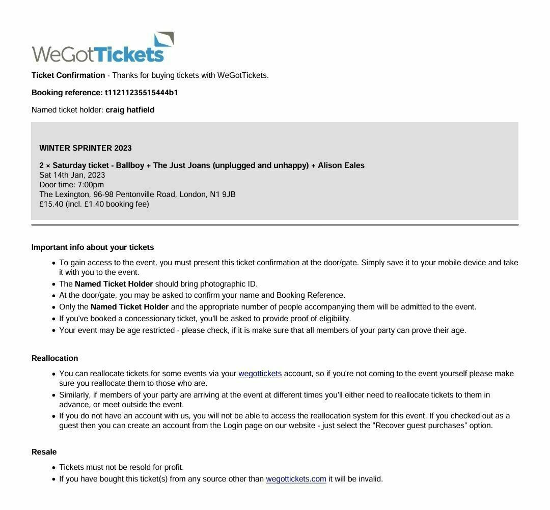 The Just Joans Concert & Tour History (Updated for 2025) | Concert Archives