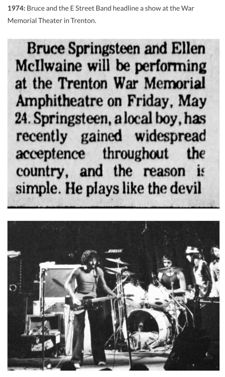 May 24, 1974: Bruce Springsteen & The E Street Band / Ellen McIlwaine ...