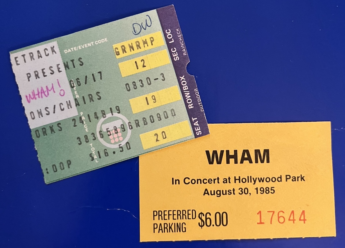 Wham! Concert & Tour History | Concert Archives