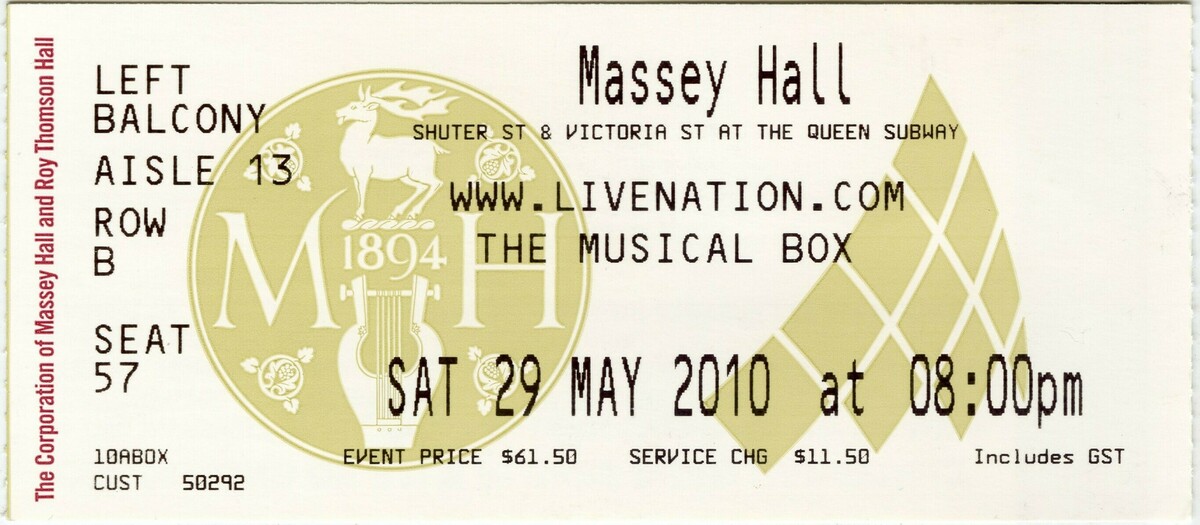 The Musical Box Concert & Tour History (Updated for 2025 - 2026 ...