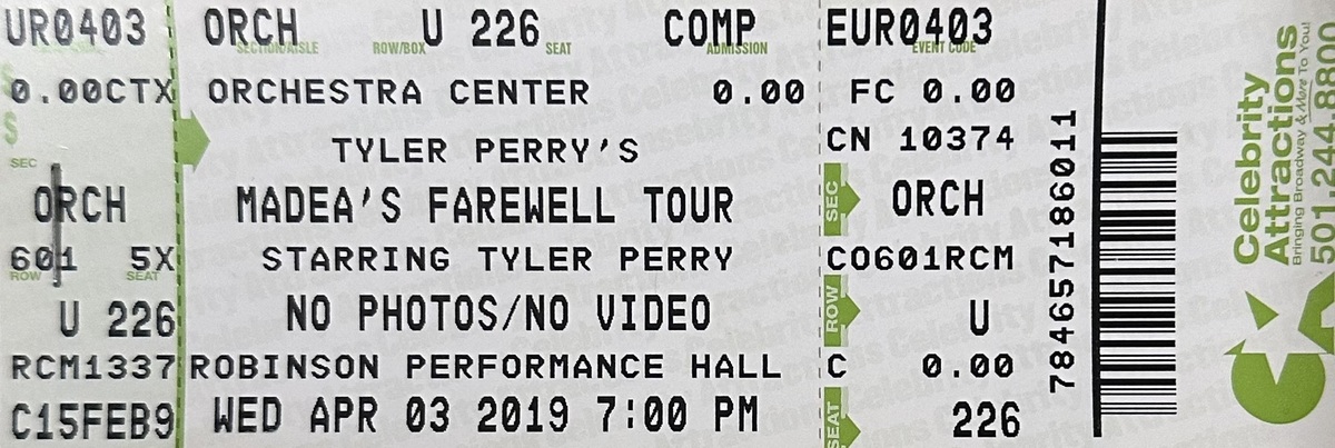 Tyler Perry's Madea’s Farewell Tour Concert Photos | Concert Archives