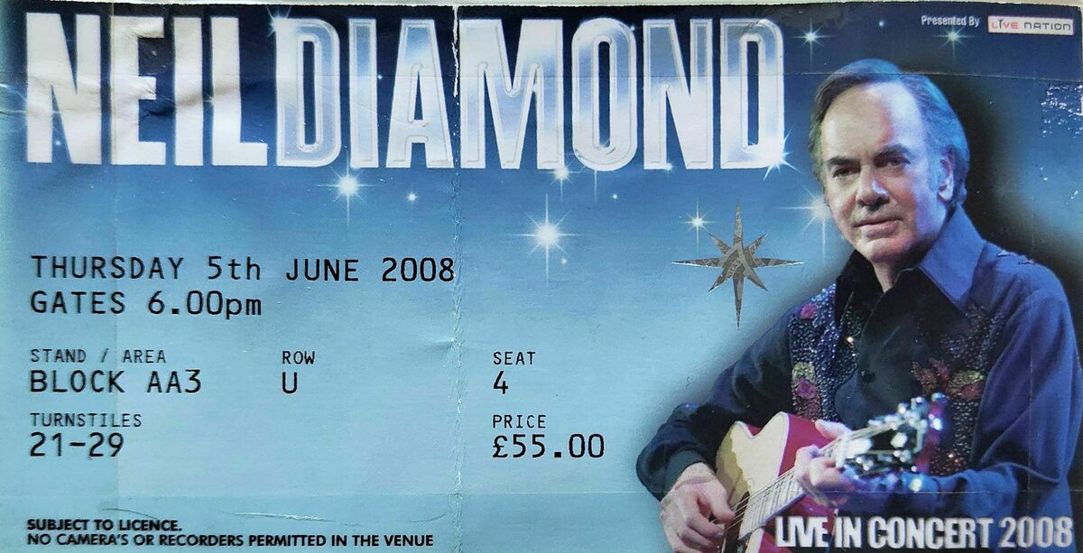 Neil Diamond Concert & Tour History (Updated for 2025) | Concert Archives