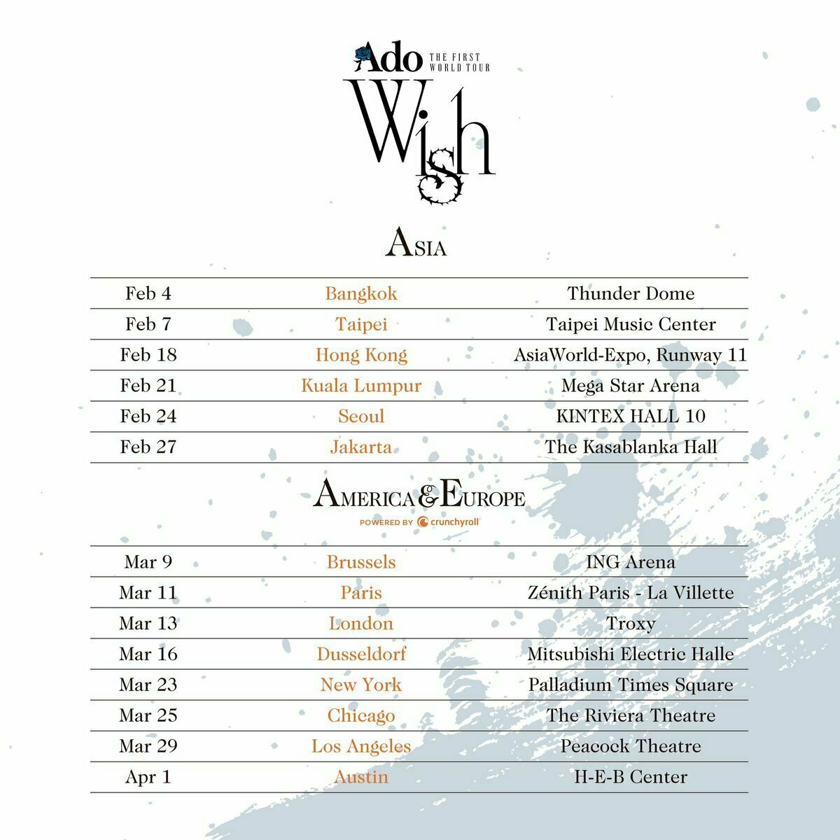 Ado Concert & Tour History (Updated for 2025) | Concert Archives