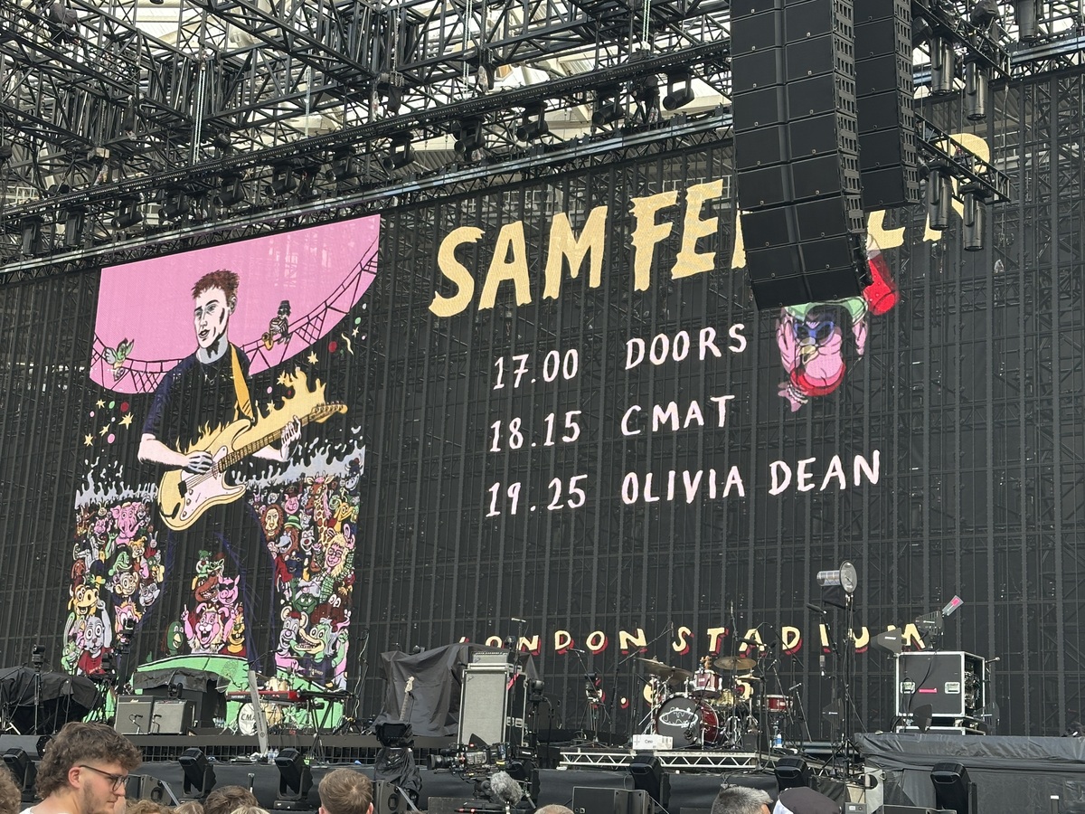 Jun 06, 2025: Sam Fender / CMAT / Olivia Dean at London Stadium, Queen ...